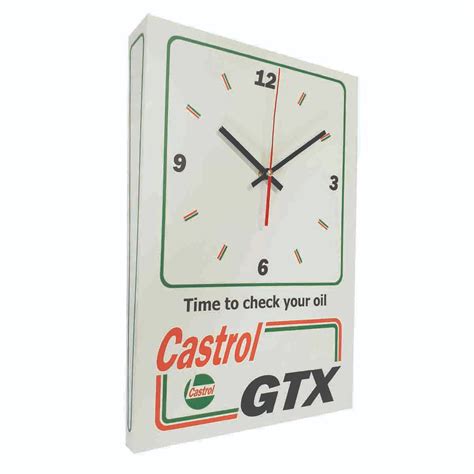 Castrol Gtx Clock Mainly Nostalgic