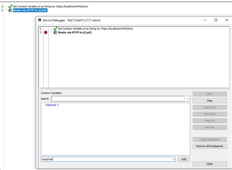 getting response message when route via assertion fails layer7
