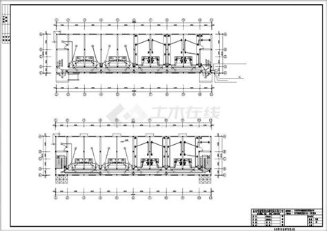 某城区2层坡屋顶砖混结构职工宿舍建筑设计施工cad图纸居住建筑土木在线