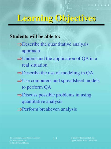 Ppt Presentation Graphics For Quantitative Analysis For Management