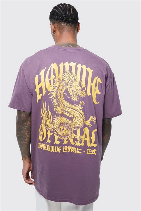 Oversized Dragon Graphic T Shirt Boohoo