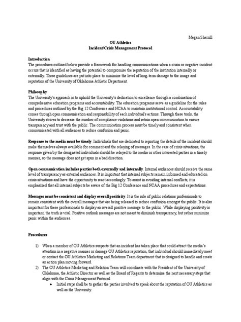 Crisis Protocol Pdf Crisis Management Communication Crisis Protocol Pdf Crisis Management Communication