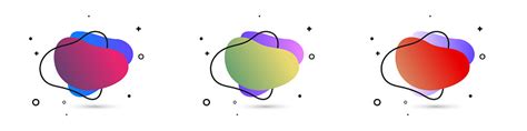 Spanduk Vektor Abstrak Modern Bentuk Geometris Datar Dengan Kerangka