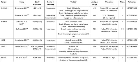 Progress In Car T Cell Therapy With Other Therapies For Gbm Ijgm