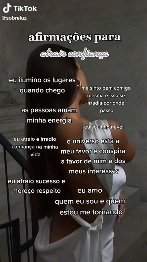 Afirmações Para Confiança e Ser Aquela Garota Inspirational quotes encouragement Law