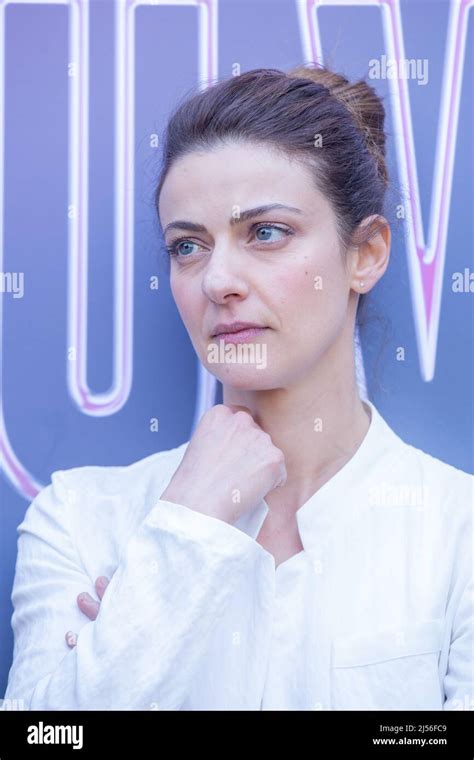Rome Italy 20th Apr 2022 Italian Actress Barbara Ronchi Attends The