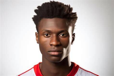 Premium Ai Image A Man With A Mohawk And A Red And White Shirt
