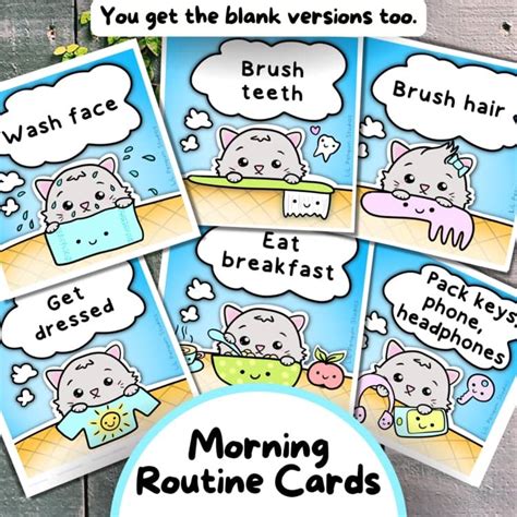 Routine Visuals Cards Charts Guide Autism And Neurodiversity Back To School