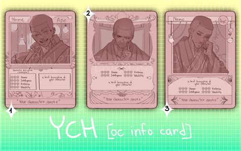 Ych Oc Card [open] By Lomomlet On Deviantart