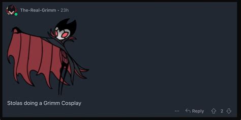 Stolas Cosplaying As The Grimm 1 Req [oc] R Helluvaboss