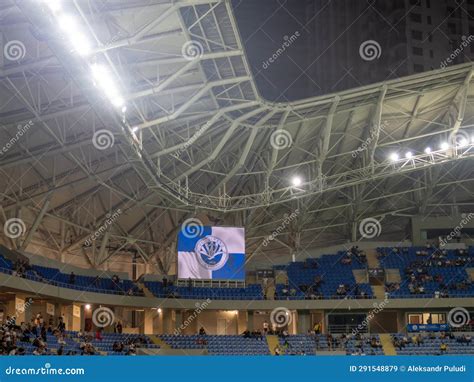 Vault Of The Adjarabet Arena Stadium Metal Construction Roof Of A Football Stadium Editorial