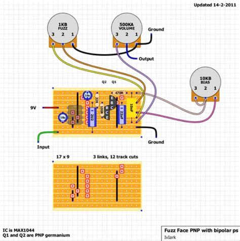 Guitar Sustain Pedal Circuit Diagram