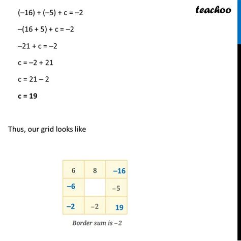 Complete The Grids To Make The Required Border Sum Hollow Integer G