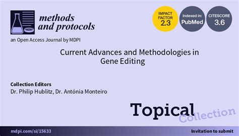 methods and protocols mdpi on linkedin callforpapers topicalcollection methods protocols