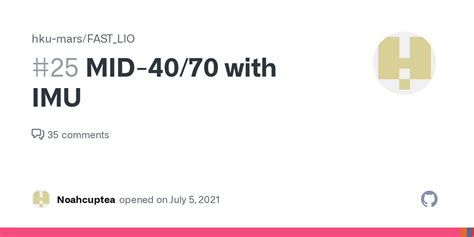 Mid 4070 With Imu · Issue 25 · Hku Marsfastlio · Github
