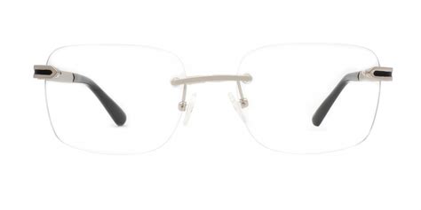 Oldham 4 Silver And Black Rimless Frames Specscart®