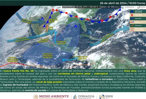 Clima Hoy Sábado 27 De Abril Lluvias Olas De Calor Y Heladas En México