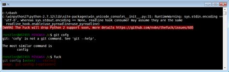 Strange Behaviour In Windows Git Bash Issue 594 Nvbn Thefuck