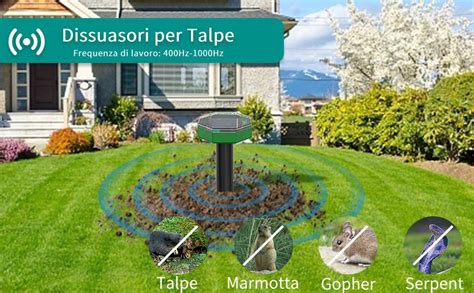 Maulwurf Vertreiber Solar Ultraschall 6 Stück Solar Maulwurfschreck