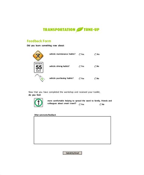 Free 7 Sample Workshop Feedback Forms In Ms Word Pdf