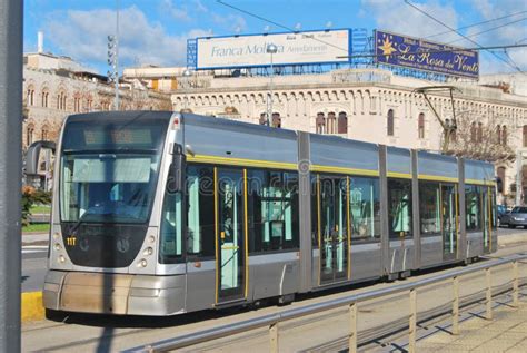Messina Tram Editorial Image Image Of Tower Autumn 22635770
