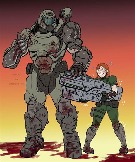 New Recruit By Texd41 Doomguy And Isabelle Know Your Meme Video Game Memes Video Games
