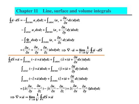 PPT Chapter Line Surface And Volume Integrals PowerPoint Presentation ID