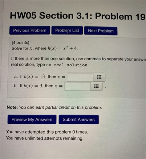 Solved Hw05 Section 31 Problem 19 Previous Problem Problem