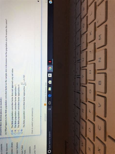 Solved Determine The Finite Population Correction Factor For Chegg