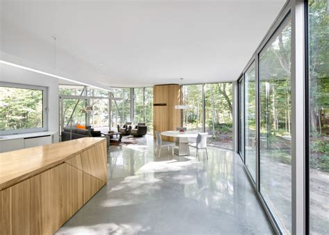 Faceted Cedar Cabin By Paul Bernier In Montreal Woodland