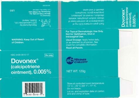 Dovonex Ointment Fda Prescribing Information Side Effects And Uses