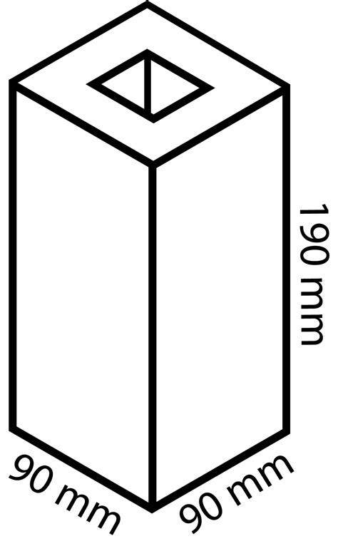 10 04 Quarter Masonry Block 90 X 90 X 190mm