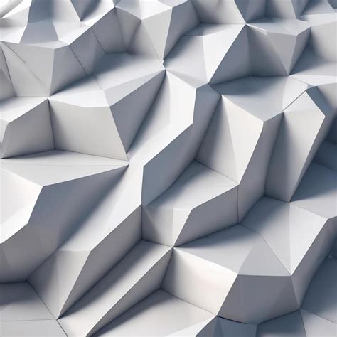 Premium Ai Image Beautiful White Low Polygonal Surface Morphing