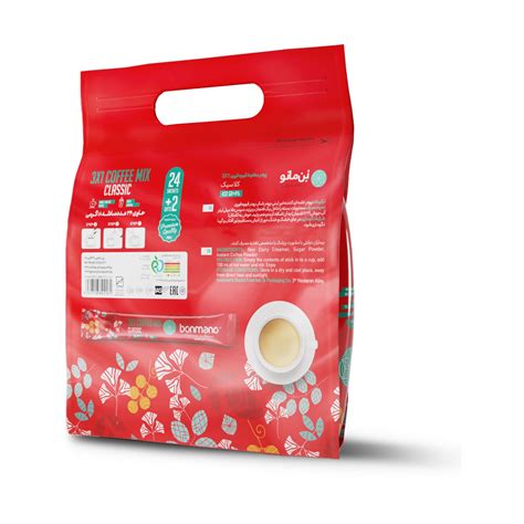 کافی میکس کلاسیک 3 در 1 بن مانو بسته ۲۴ عددی بونوکافه