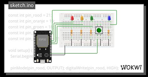 ARD1 8 11 2023 Verkeerslicht Non Blocking 3 Wokwi ESP32 STM32