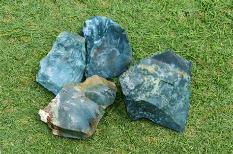 Green Natural Moss Agate Tree Agate Rough Raw For Healing Id