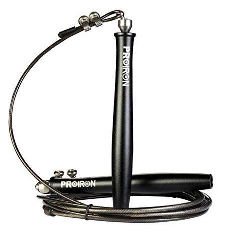 Proiron High Speed Jump Rope Double Ball Bearings Fast Skipping Rope 360 Degree Spin Tangle