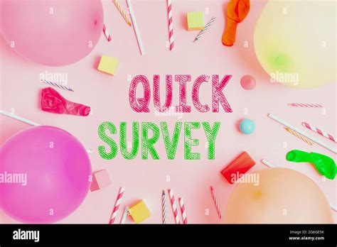 Text Caption Presenting Quick Survey Conceptual Photo Conduct Fast Check On Condition Value