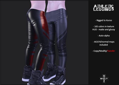 Second Life Marketplace Krankhaus Kuroo Athletic Leggings