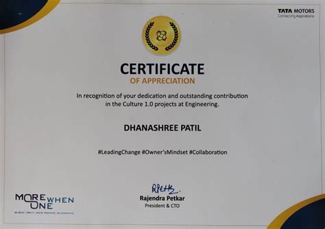 Dhanashree Patil On Linkedin Tatamotors 19 Comments