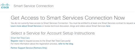 smart net total care access cisco community
