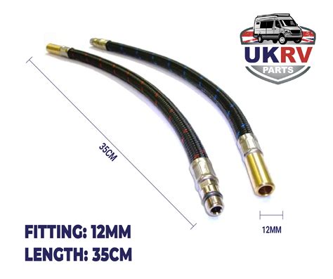 Single Push Fit Tail For Caravan Tap Short Length 35cm Fitting 12mm Uk Rv Parts