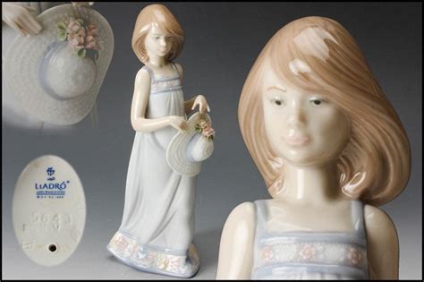 【目立った傷や汚れなし】lladro リヤドロ 5643『お気に入りの麦わら帽子』キャシー 置物 フィギュリン 本物保証の落札情報詳細