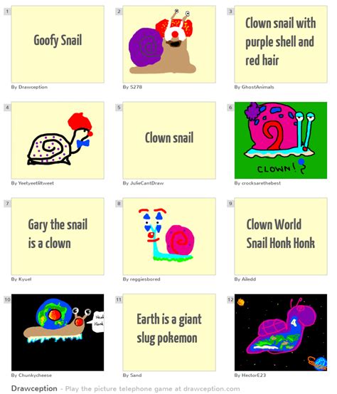 Goofy Snail Drawception