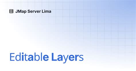 Editable Layers Jmap Server Lima