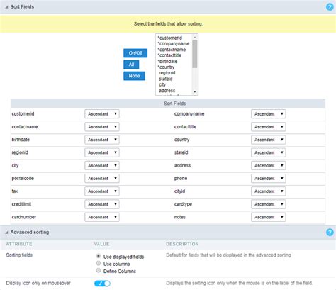 Sorting Scriptcase Low Code Documentation