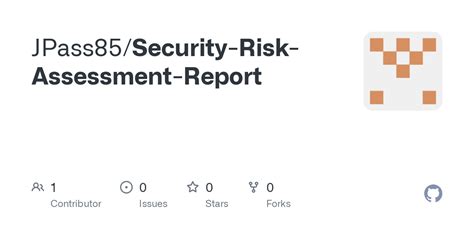 Github Jpass85security Risk Assessment Report