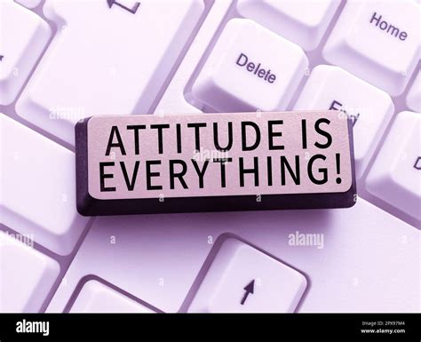 Writing Displaying Text Attitude Is Everything Conceptual Photo