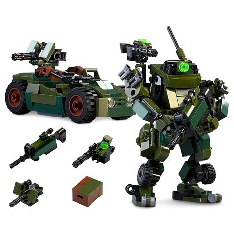 Mybuild Mecha Frame Ajax And Vehicle Car Set Armed Forces Building Toys