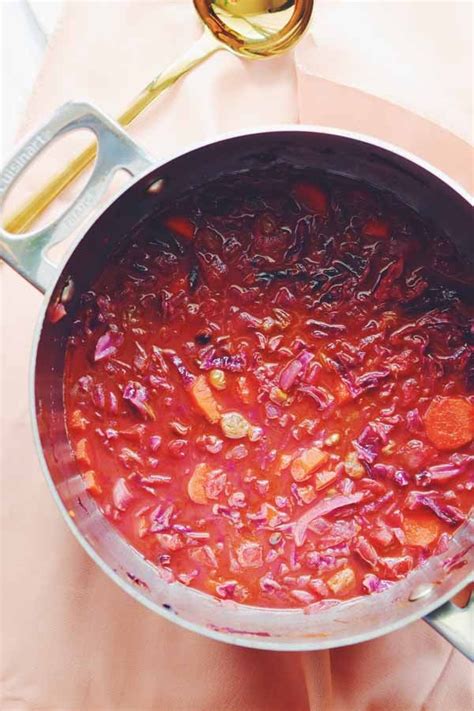 Red Cabbage Soup Sweet Sour And So Delicious Grilled Cheese Social